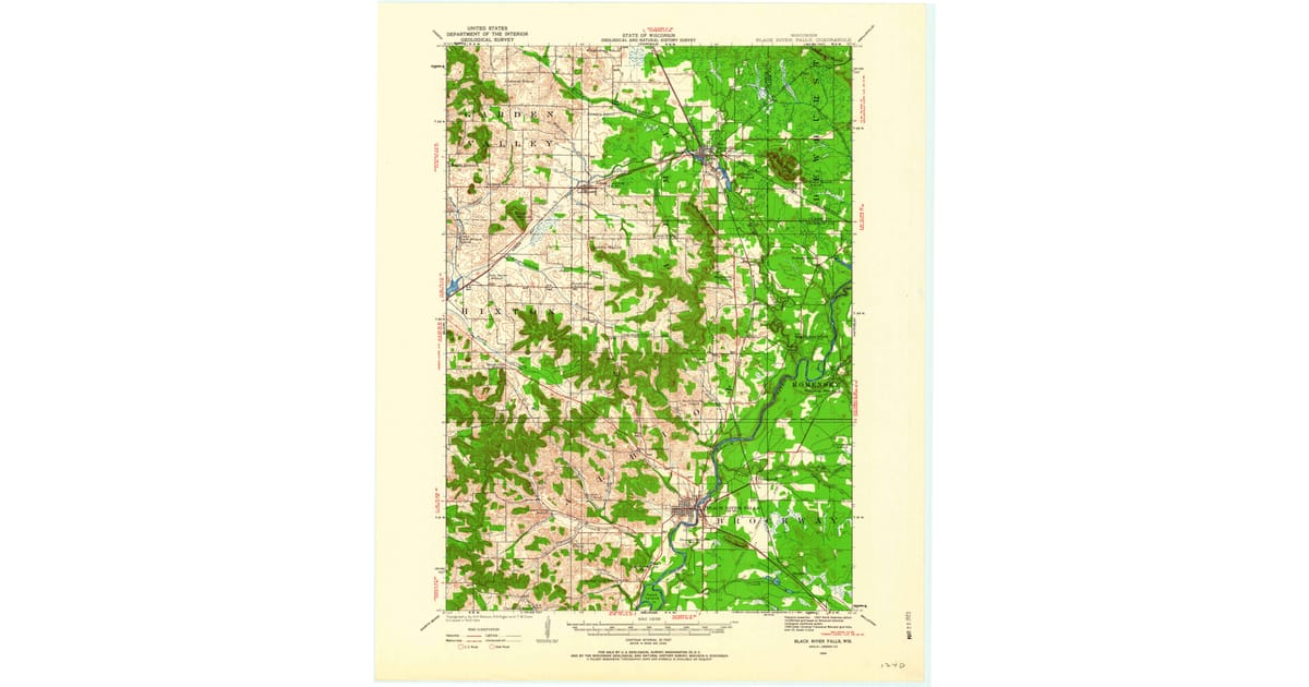 Old Maps of Jackson County, WI | Pastmaps