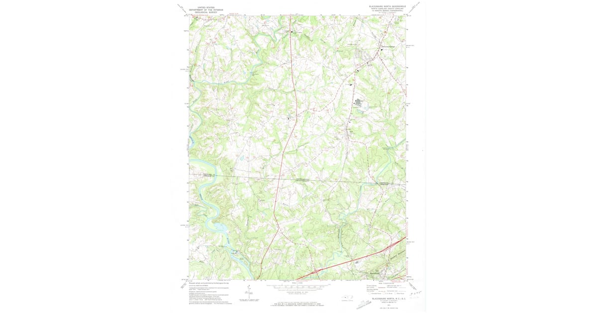 1970s Maps of Buffalo, SC | Pastmaps