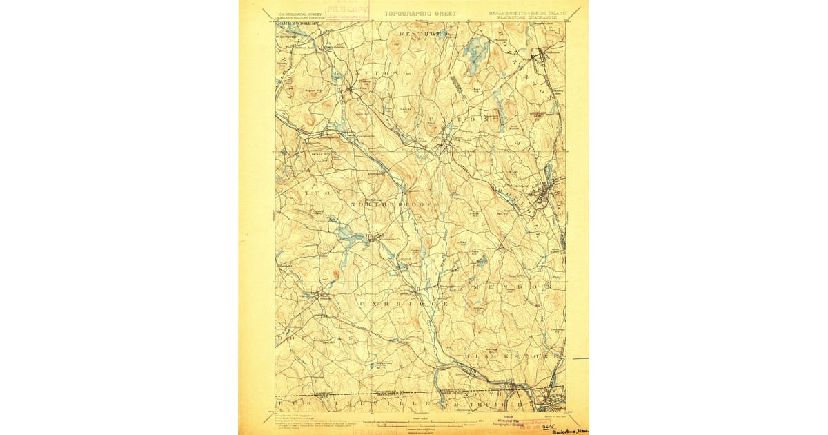 1900s (20th Century) Maps of Douglas, MA | Pastmaps