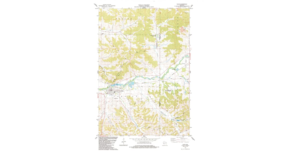1984 Map of Blair, WI — High-Res | Pastmaps