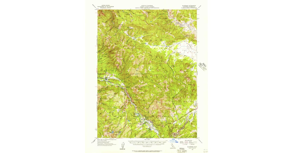 1950s Maps of Feather River Inn, CA | Pastmaps