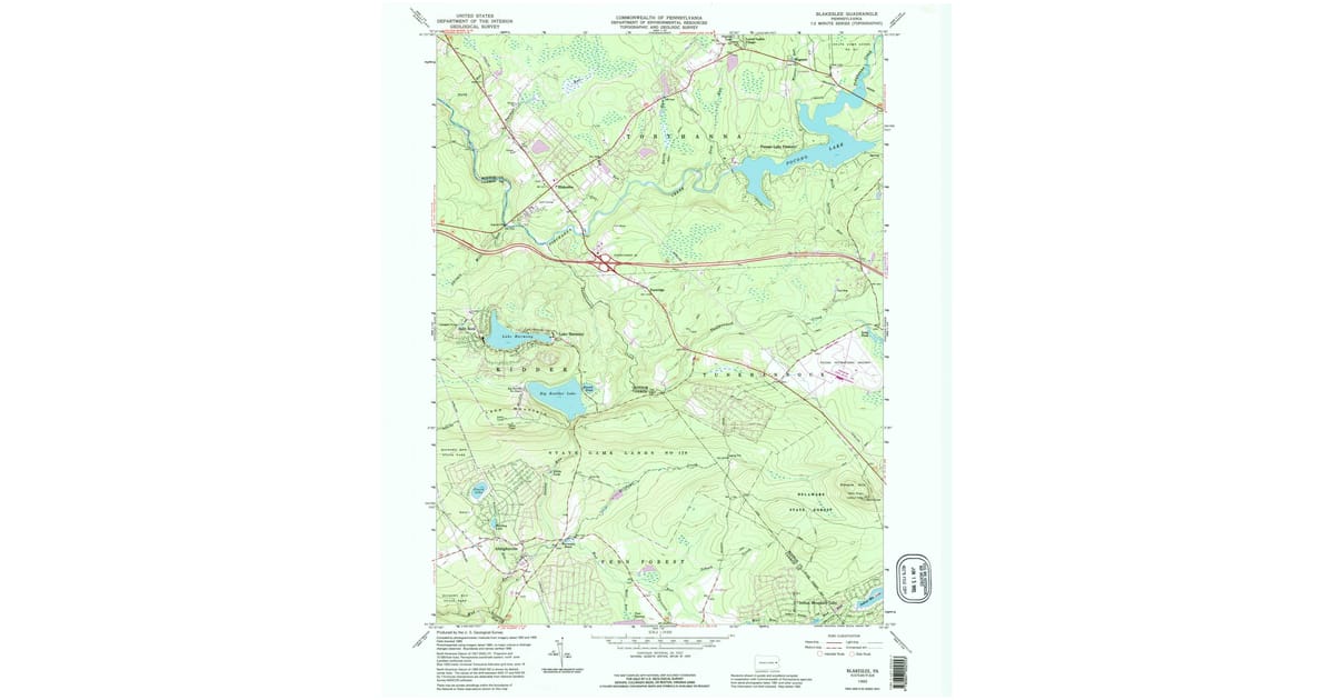 1990s Maps of Carbon County, PA | Pastmaps