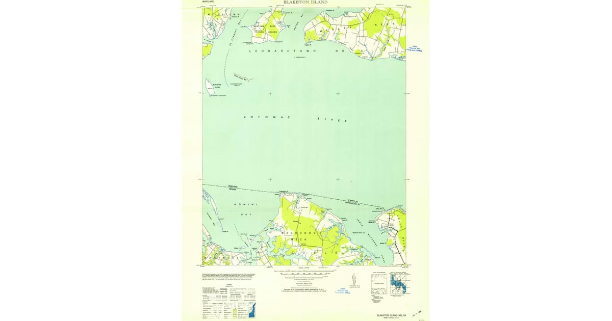 1950s Maps of Coles Point, VA | Pastmaps