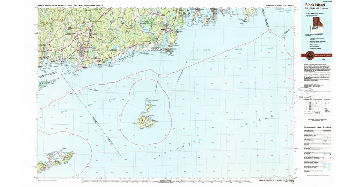 1980s Maps of Quonochontaug Beach, South County | Pastmaps