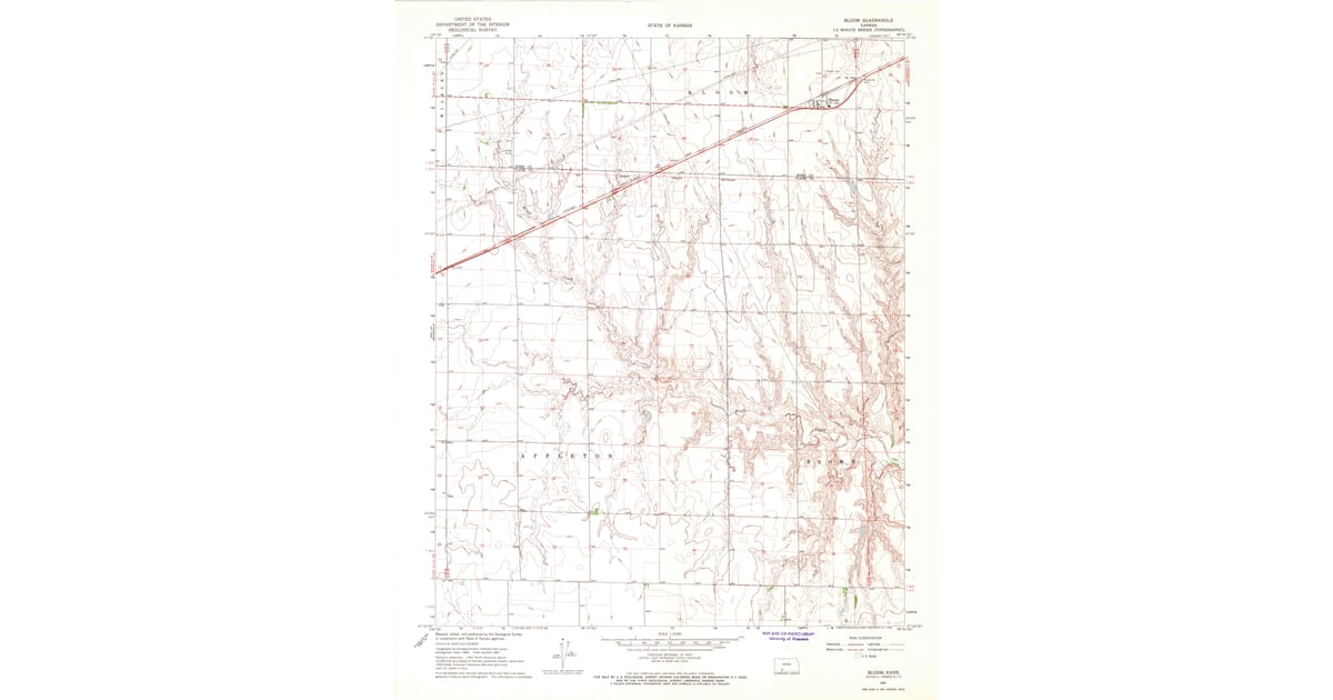 1960s Maps of Ford County, KS | Pastmaps