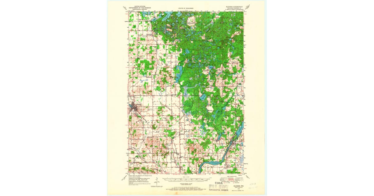 1940s Maps of Bloomer, WI | Pastmaps