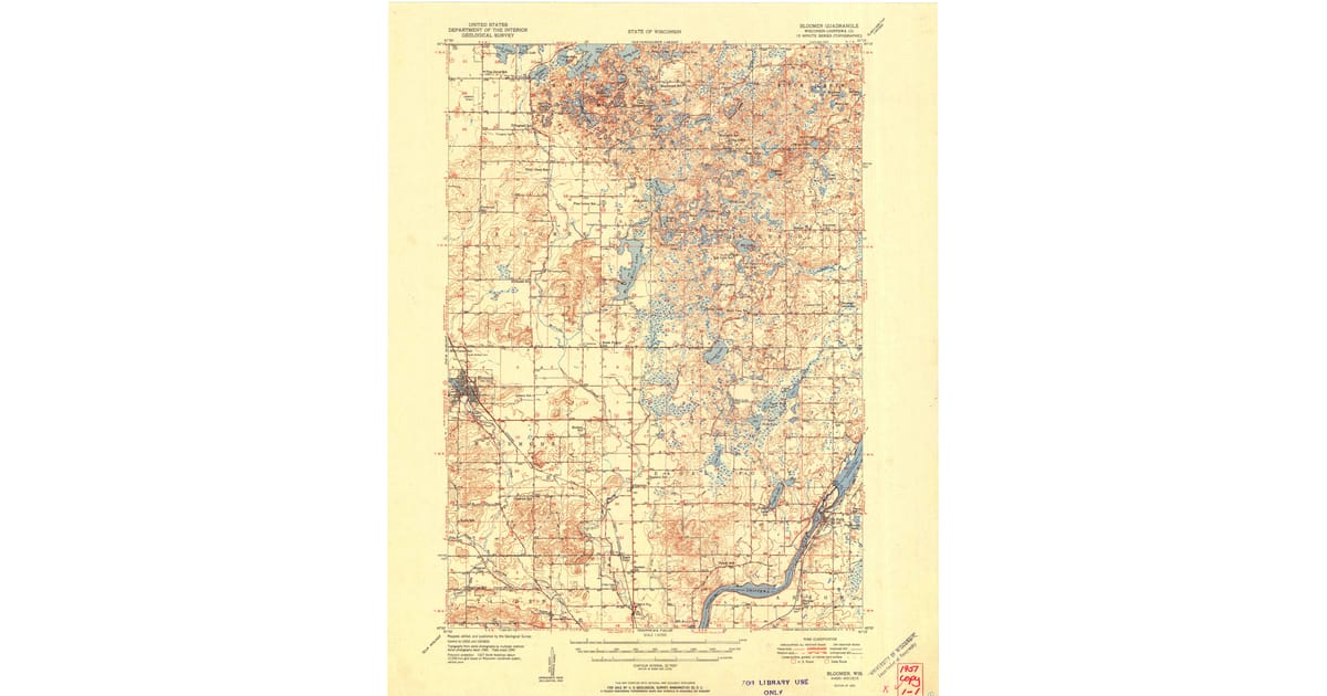 1950s Maps of Bloomer, WI | Pastmaps