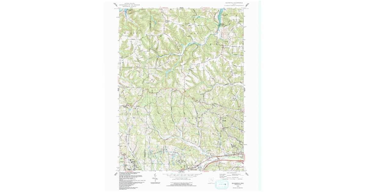 1990s Maps of New Concord, OH | Pastmaps