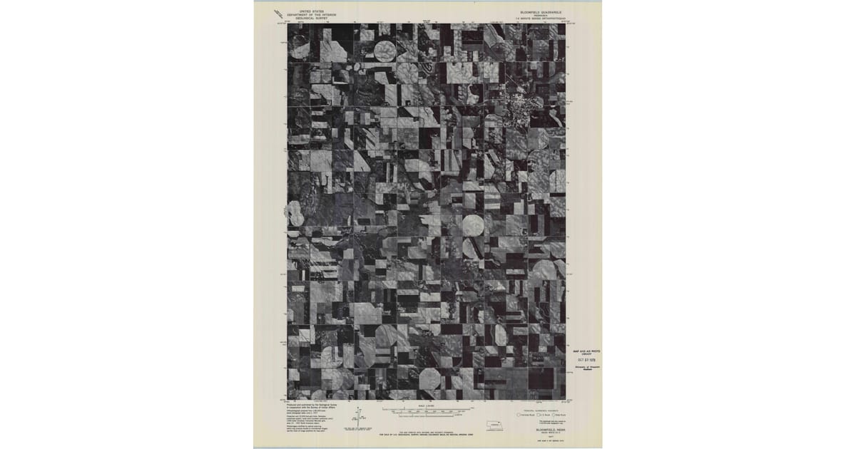 1977 Map of Bloomfield, NE — High-Res | Pastmaps