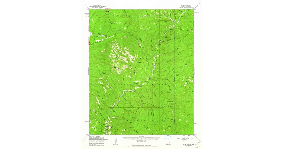 1960s Maps of Catron County, NM | Pastmaps
