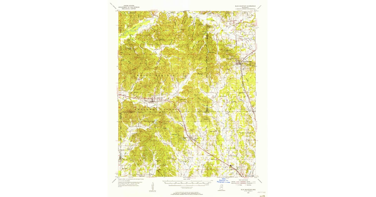 Old Maps of Bethel, MS | Pastmaps