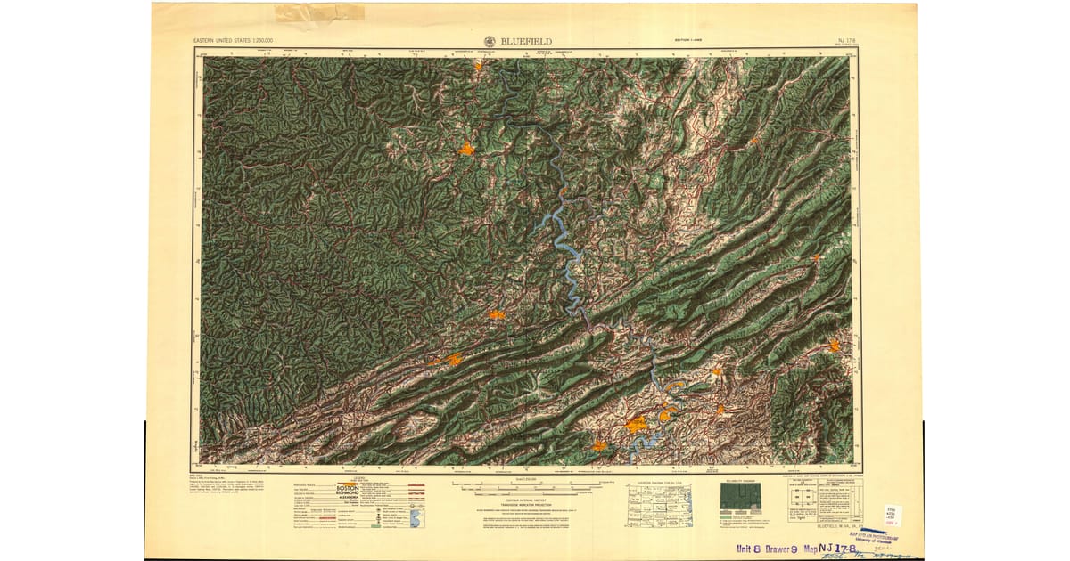 1950s Maps of Nimitz, WV | Pastmaps