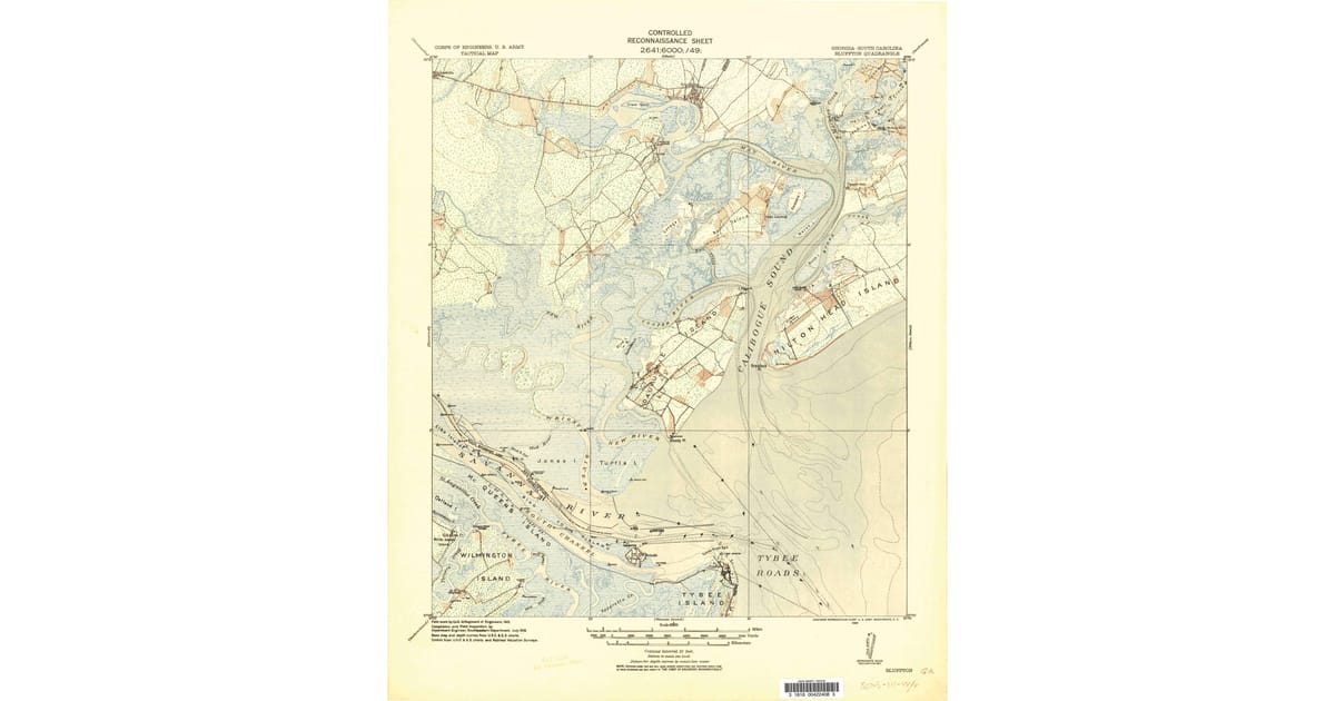 Old Maps of Haig Point, Beaufort County for Academic Research | Pastmaps