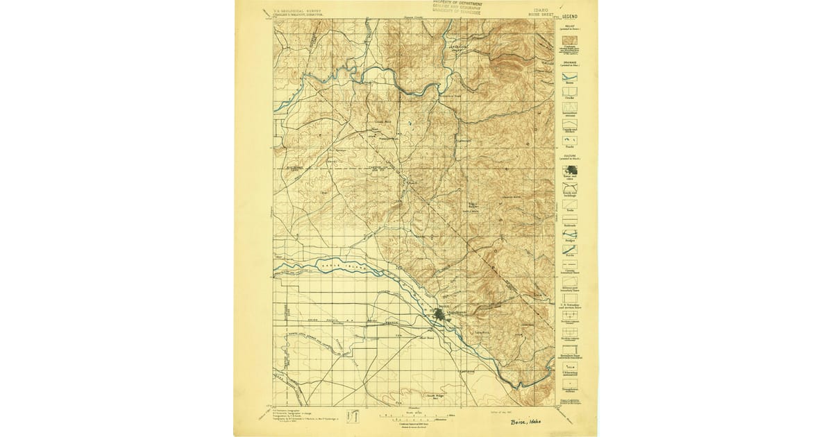 1897 Map of Boise, ID — High-Res | Pastmaps