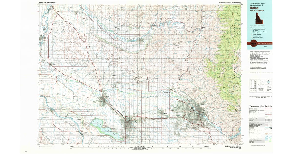 1980s Maps of Boise, ID | Pastmaps