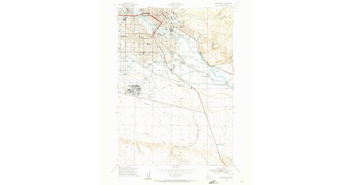 1950s Maps of Southeast Boise, Boise | Pastmaps