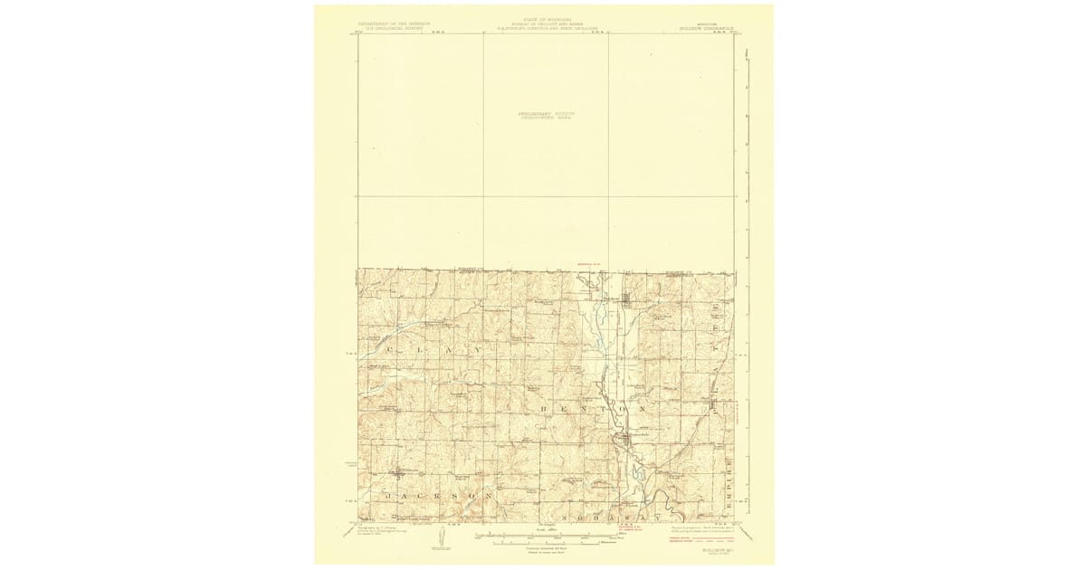 1927 Map of Bolckow, MO — High-Res | Pastmaps