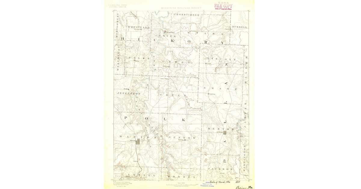 Old Maps of Polk, MO | Pastmaps