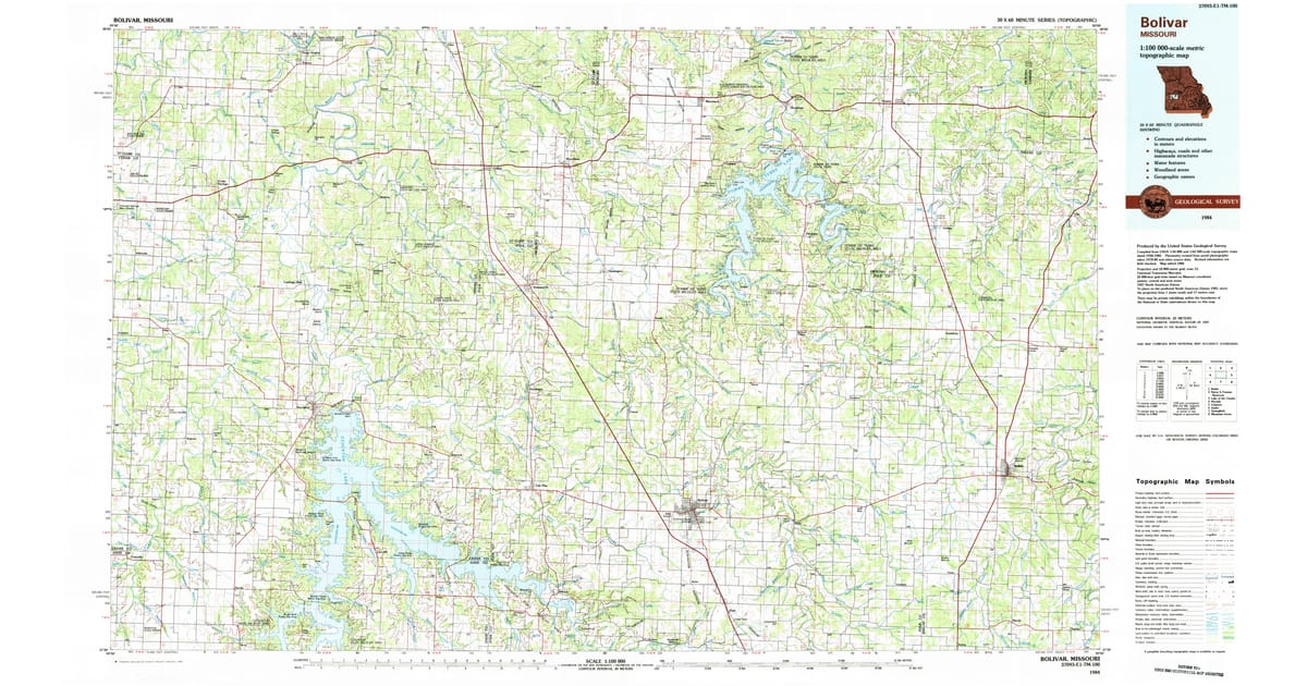 1980s Maps of Polk, MO | Pastmaps