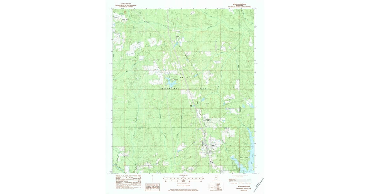 1983 Map of Bond, MS — High-Res | Pastmaps