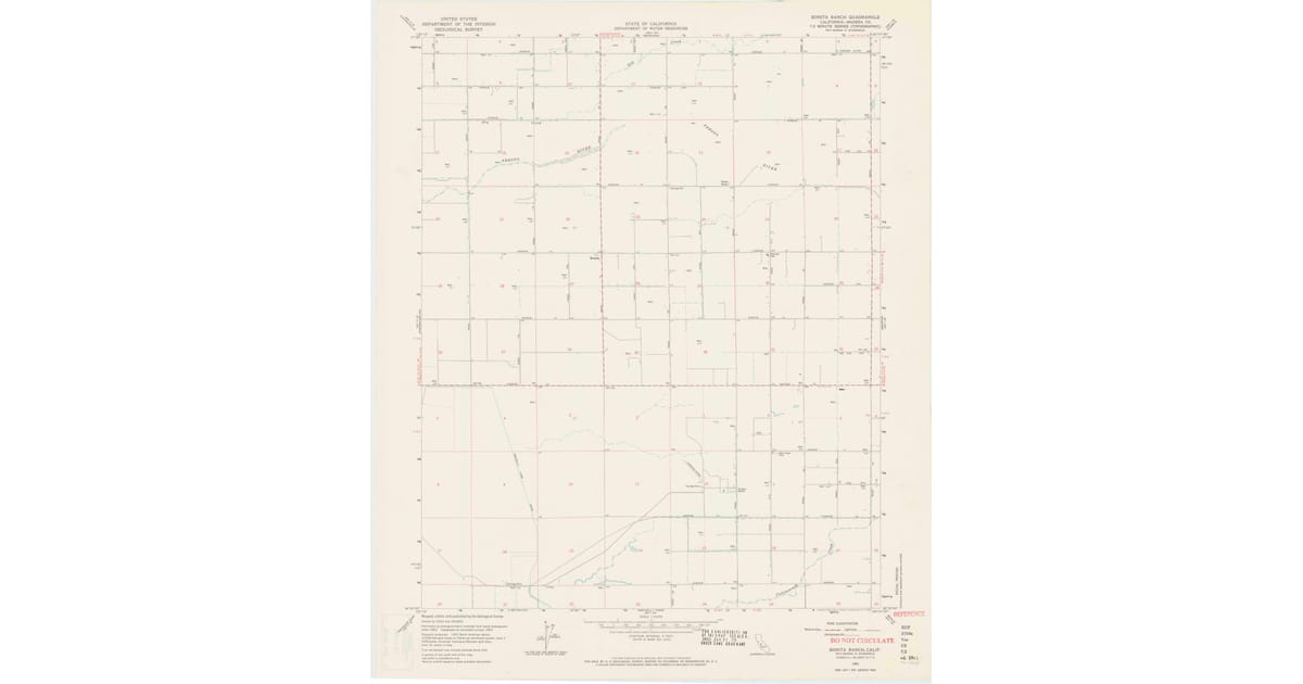 1963 Map of Bonita Ranch, Madera County, CA — High-Res | Pastmaps