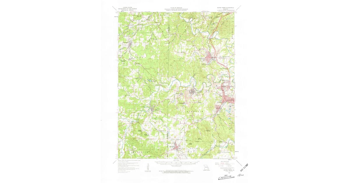 1958 Map of Bonne Terre, MO — High-Res | Pastmaps