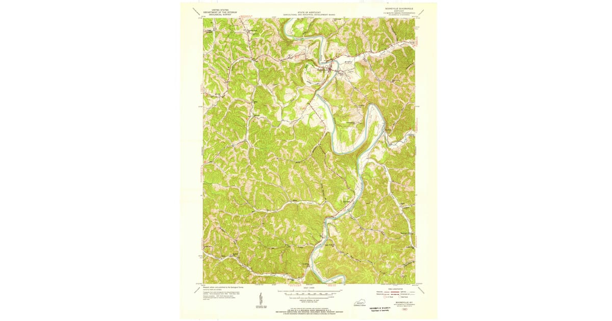 1950s Maps of Levi, KY | Pastmaps