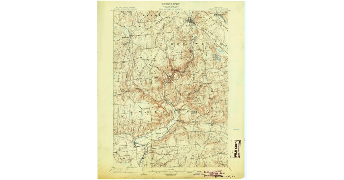 Old Maps of West Branch, Lee for Academic Research | Pastmaps