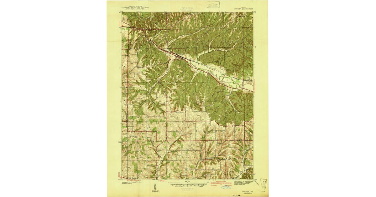 Old Maps of Broom Hill, IN | Pastmaps