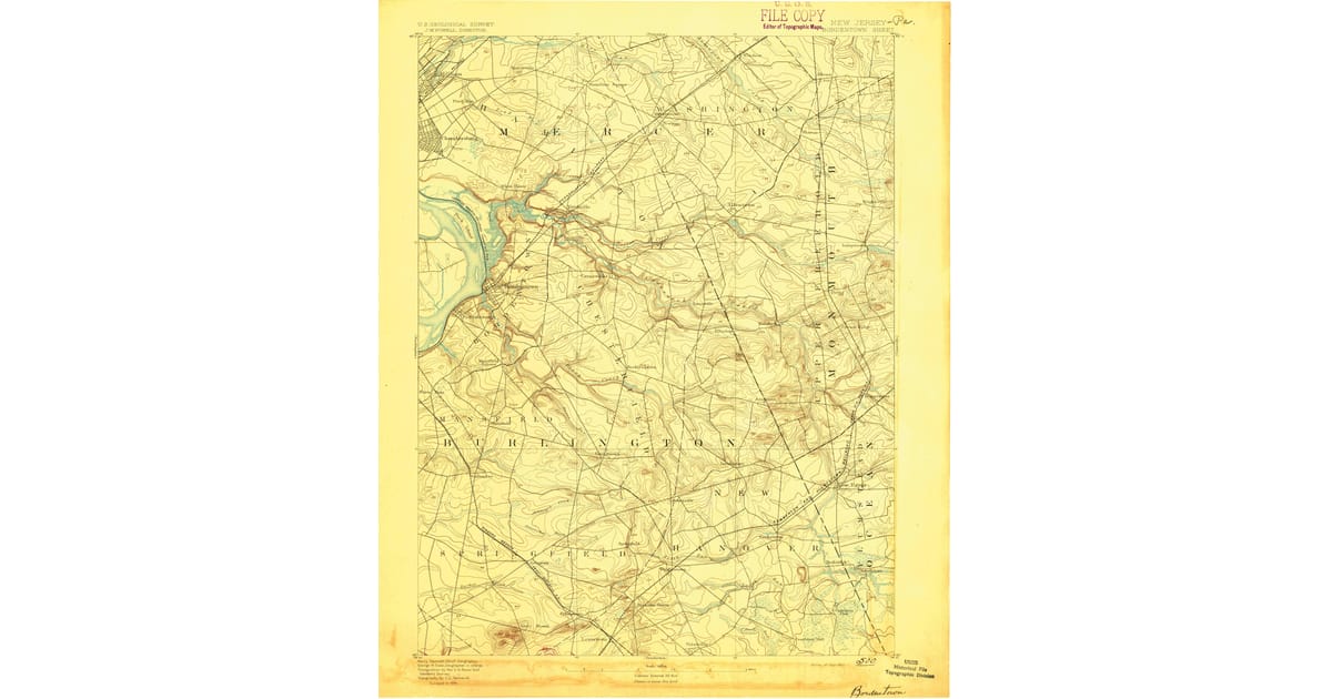 1890s Maps of North Hanover Township, NJ | Pastmaps