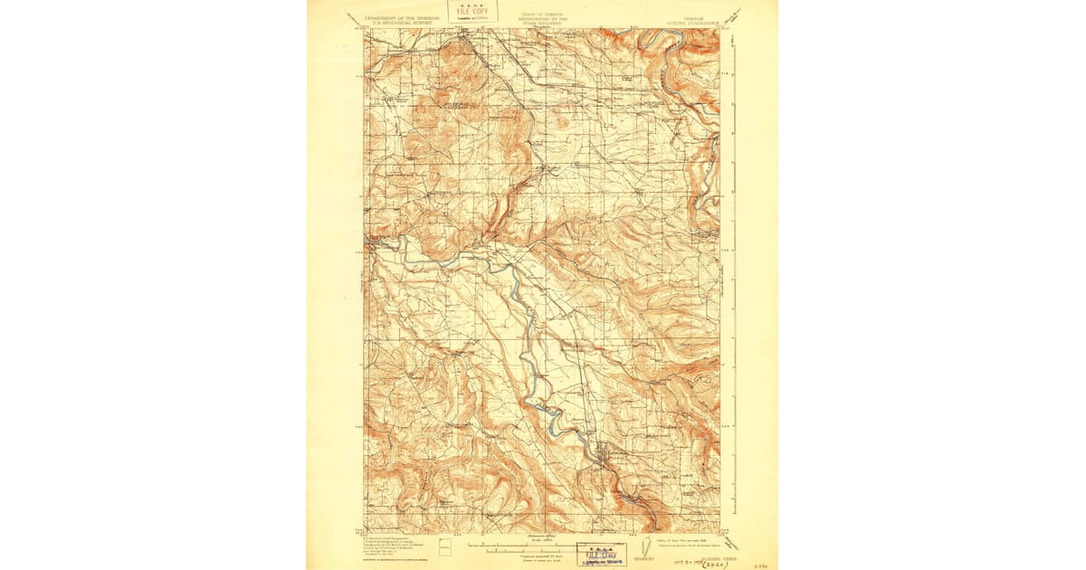 1914 Map of Boring, OR — High-Res, 1928 Print | Pastmaps