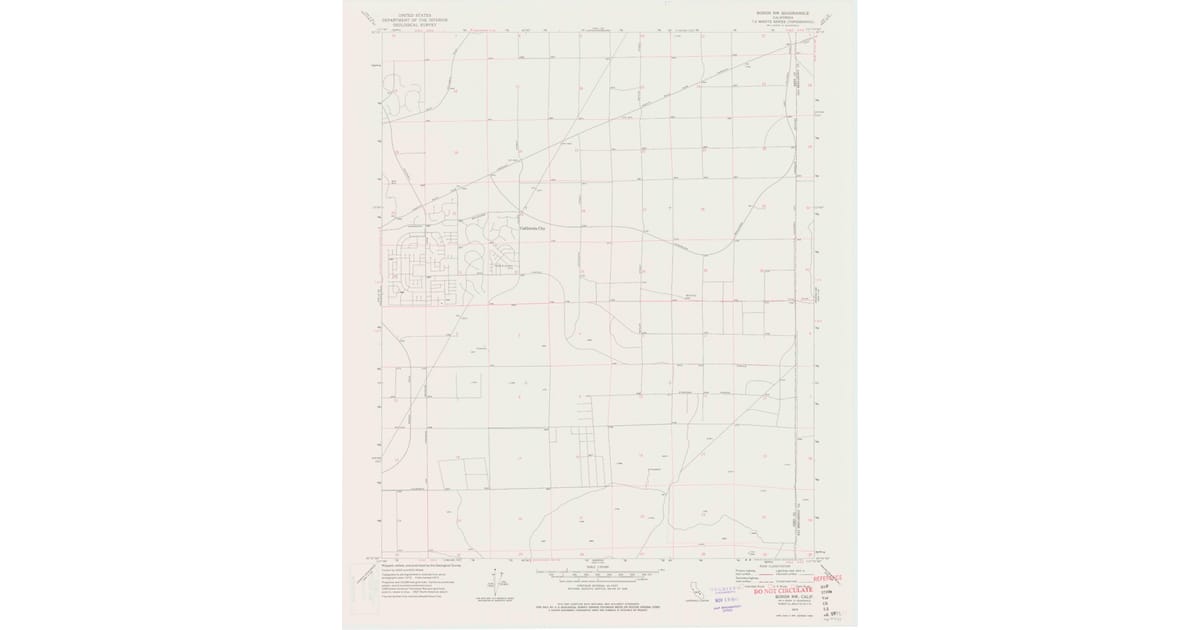 1973 Map of Boron NW, Kern County, CA — High-Res, 1976 Print #2 | Pastmaps