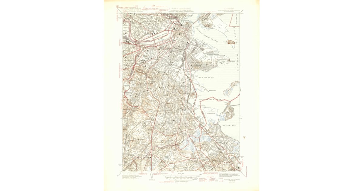 1946 Map of Boston South, Suffolk County, MA — High-Res | Pastmaps