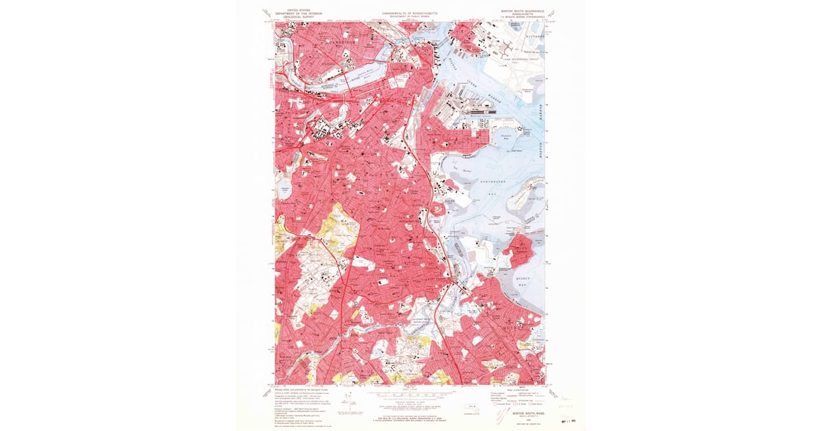 1970s Maps of Dorchester Center, Boston | Pastmaps