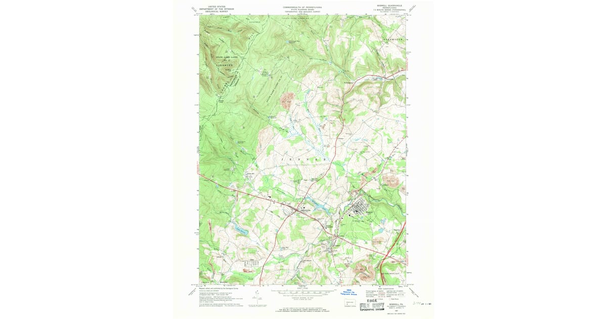 1967 Map of Boswell, PA — High-Res | Pastmaps