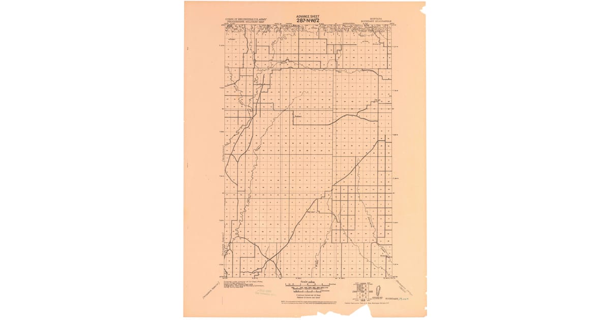 1919 Map of Boundary, Valley County, MT — High-Res | Pastmaps
