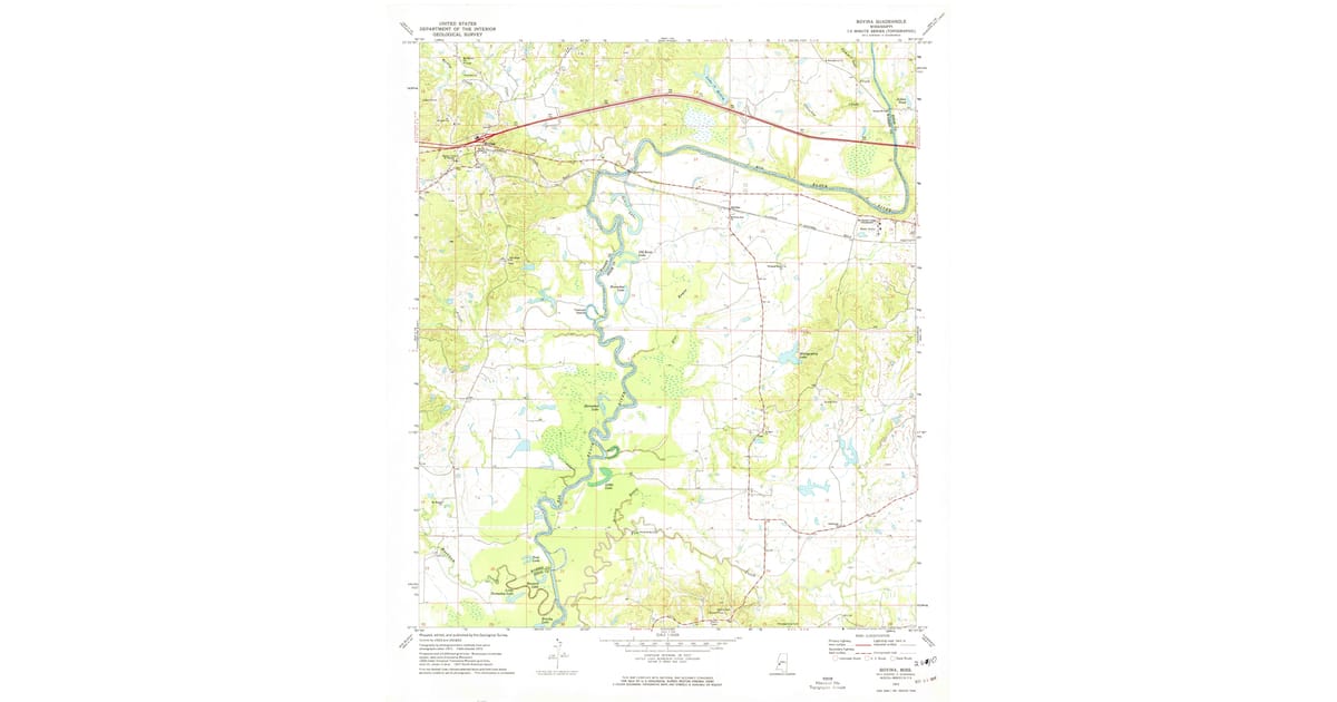 1972 Map of Bovina, MS — High-Res | Pastmaps
