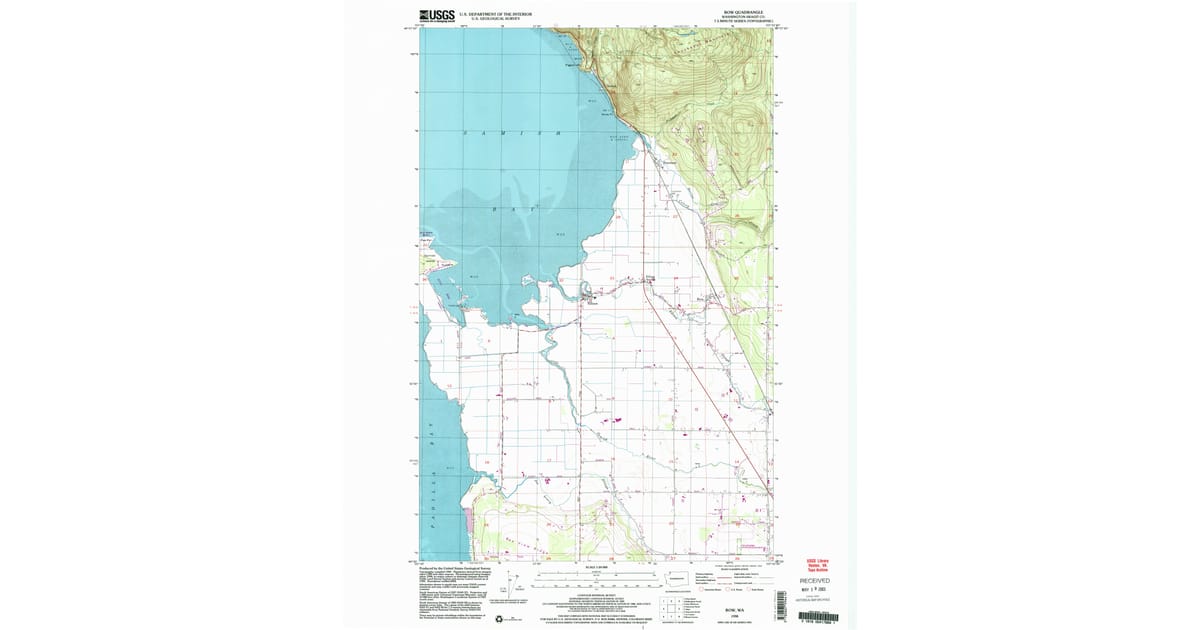 1998 Map of Bow, WA — High-Res | Pastmaps