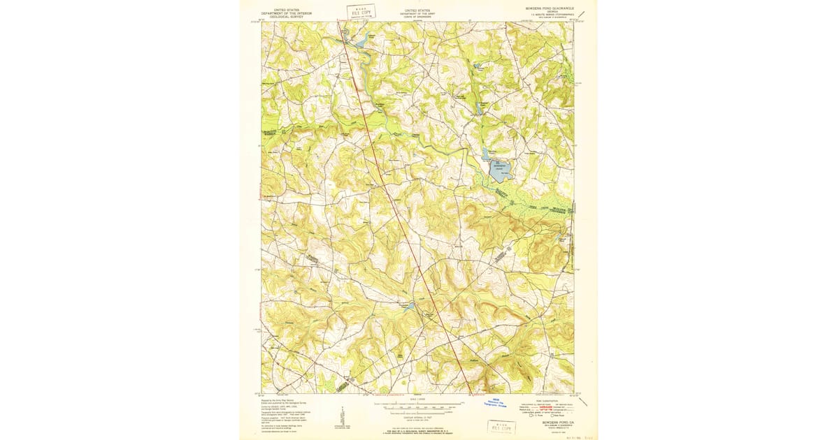 1950s Maps of Warren County, GA | Pastmaps
