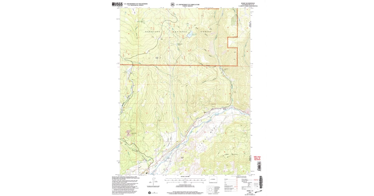 2000s (21st Century) Maps of Paonia, CO | Pastmaps