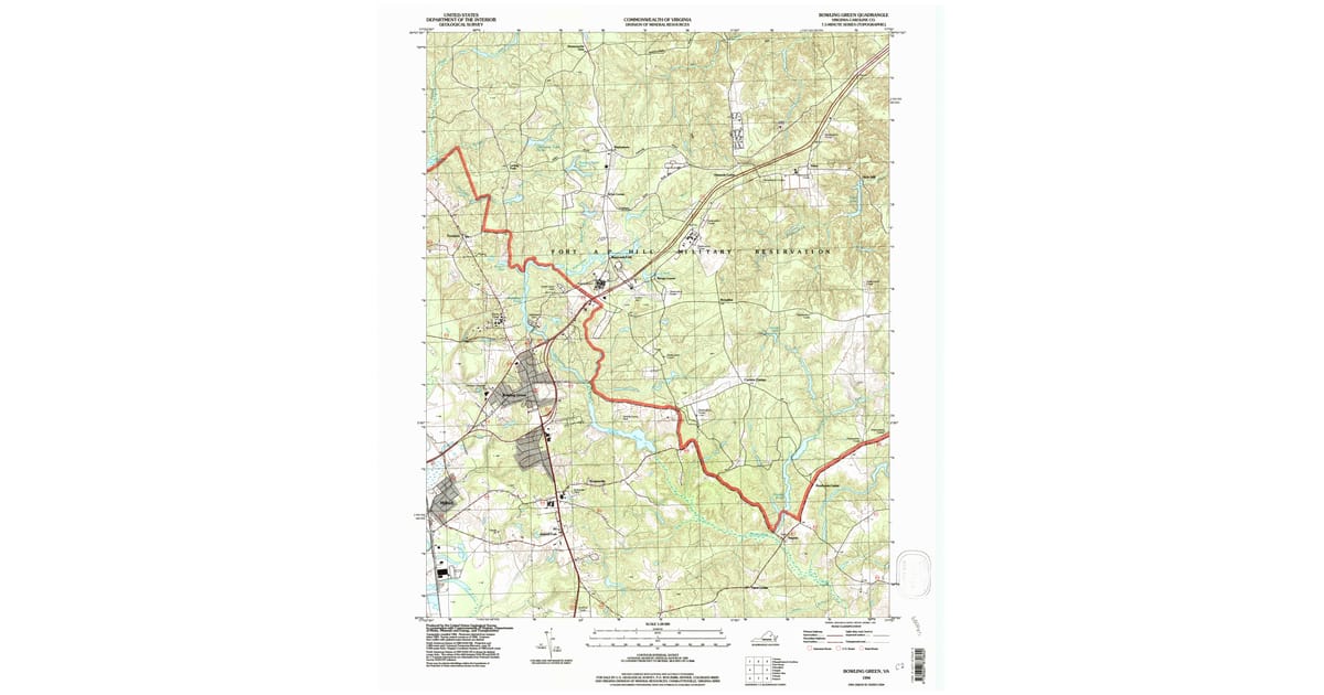 1990s Maps of Caroline County, VA | Pastmaps