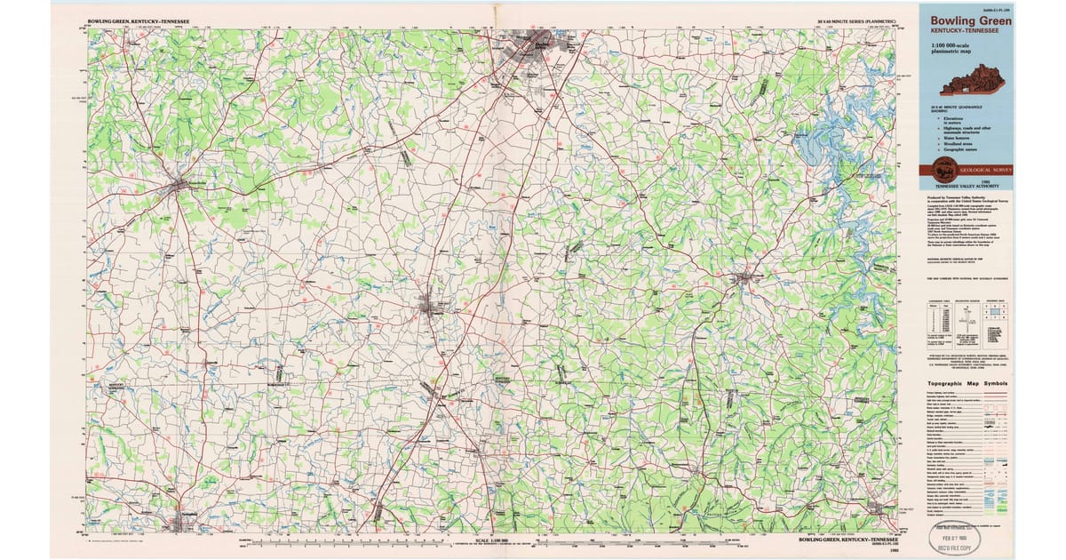 1980s Maps of Auburn, KY | Pastmaps