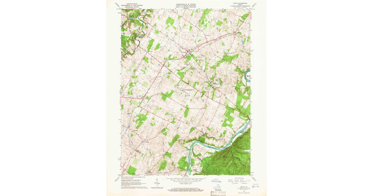 1966 Map of Boyce, VA — High-Res | Pastmaps