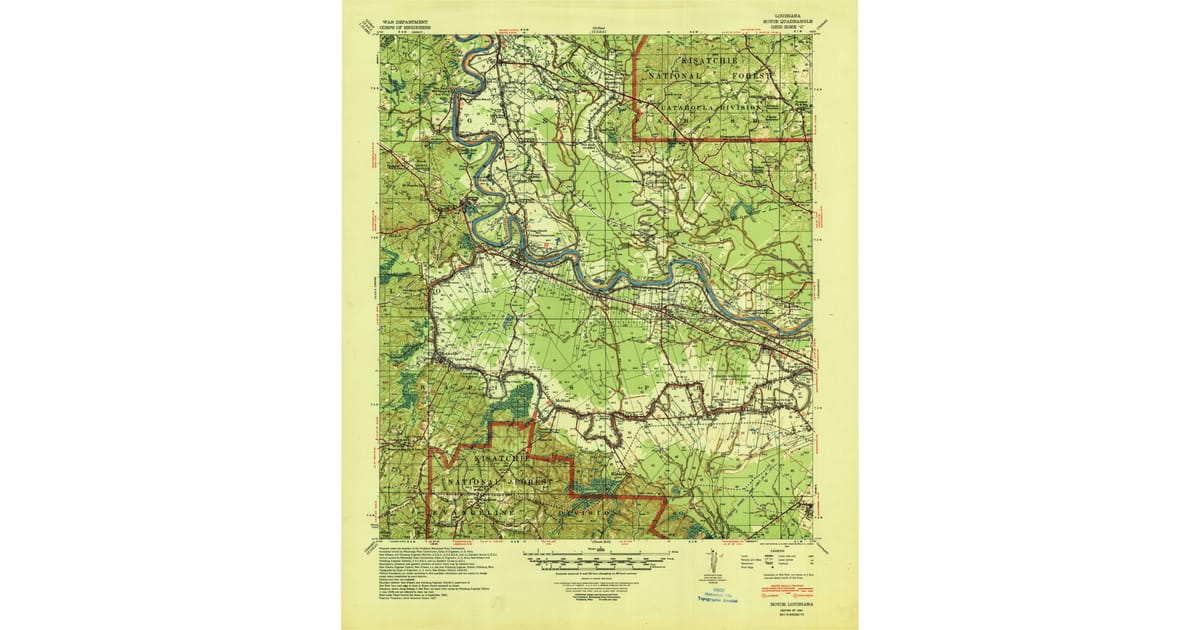 1941 Map of Boyce, LA — High-Res | Pastmaps