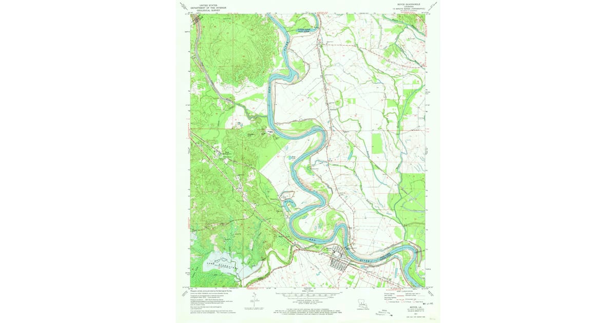 1970s Maps of Natchitoches Parish, LA | Pastmaps