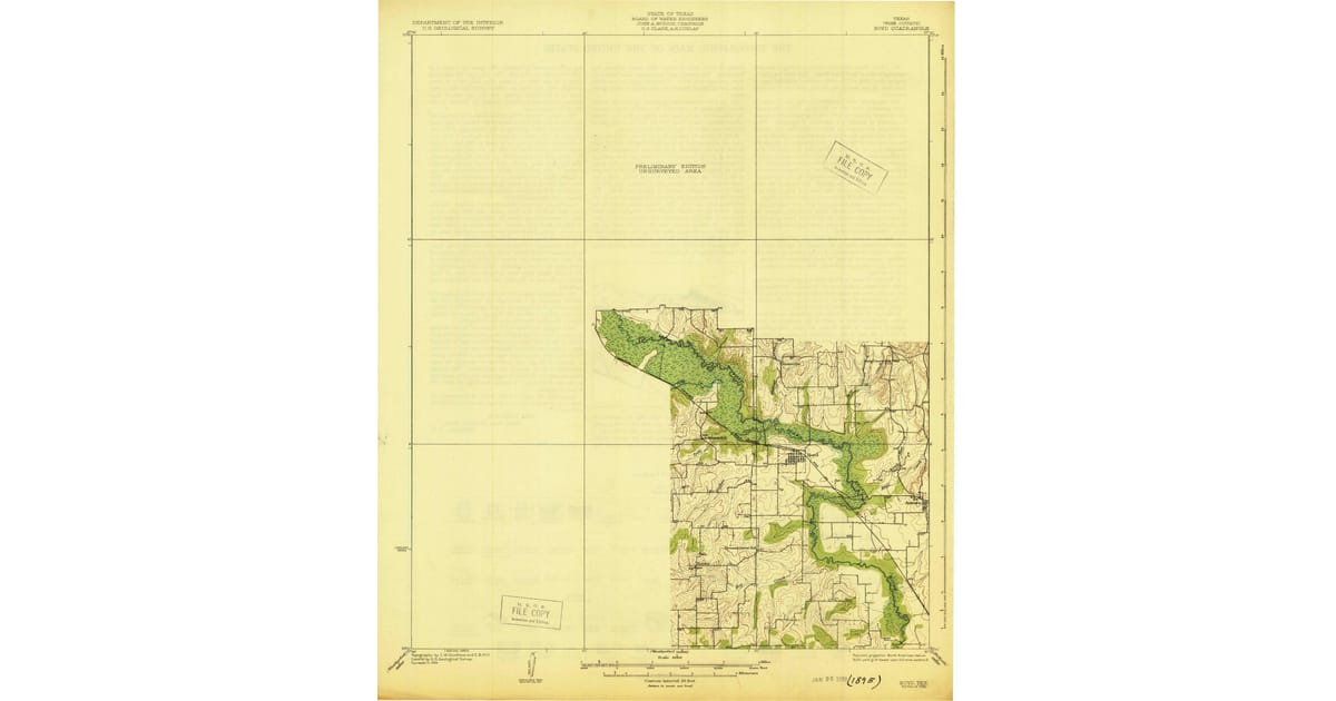 1930s Maps of Keeter, TX | Pastmaps