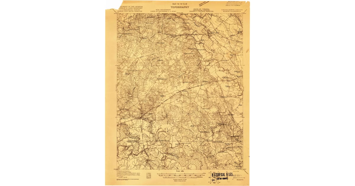 1919 Map of Boykins, VA — High-Res | Pastmaps