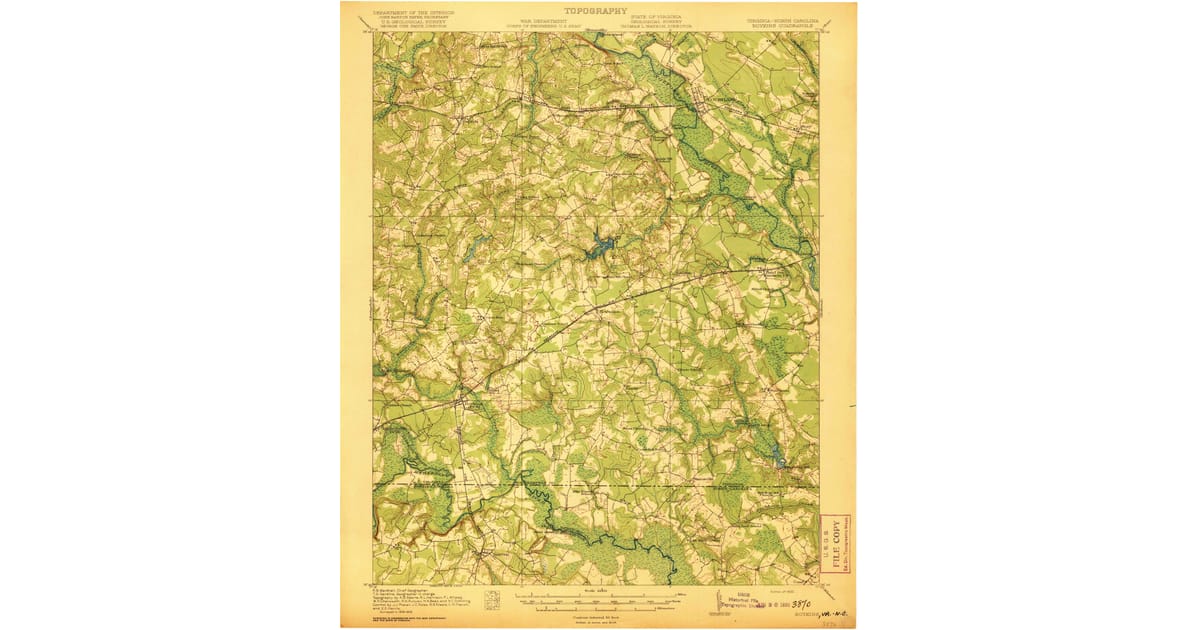 1920 Map of Boykins, VA — High-Res | Pastmaps