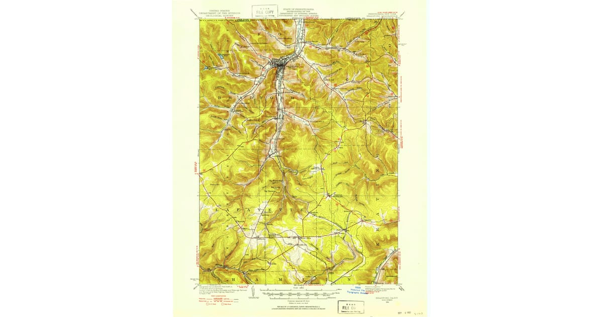 1920s Maps of Keating Township, PA | Pastmaps