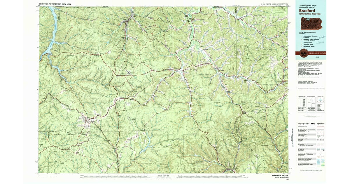 1980s Maps of Forest County, PA | Pastmaps